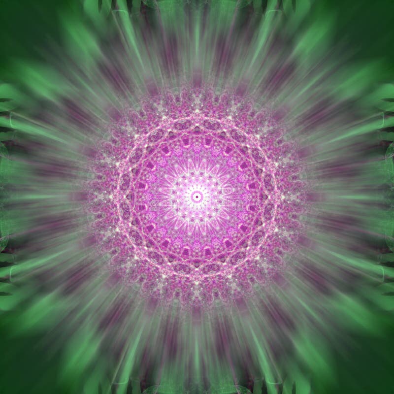 Premium Light Code Mandala Technology Pattern Tile Pavement Green Pink ...