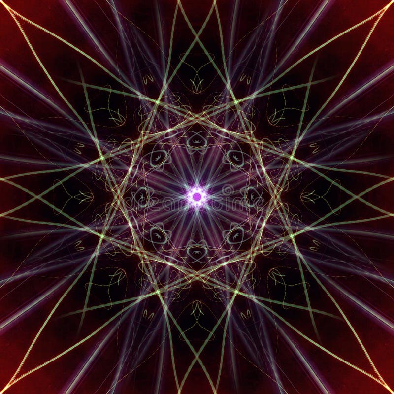 Premium Light Code Mandala Technology Pattern Tile Pavement Red Black ...