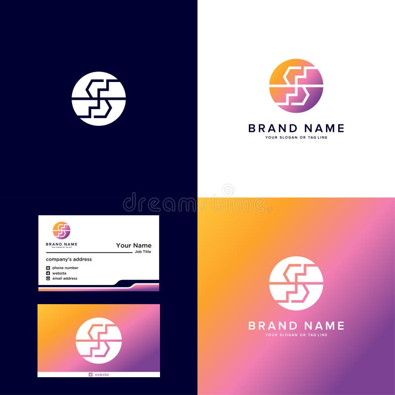 Collection of Premium Logo Letter S Gradient Color Vector Stock Vector ...