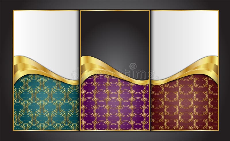 Premium Luxury Cards,Retro Backgrounds. Stock Vector - Illustration of ...