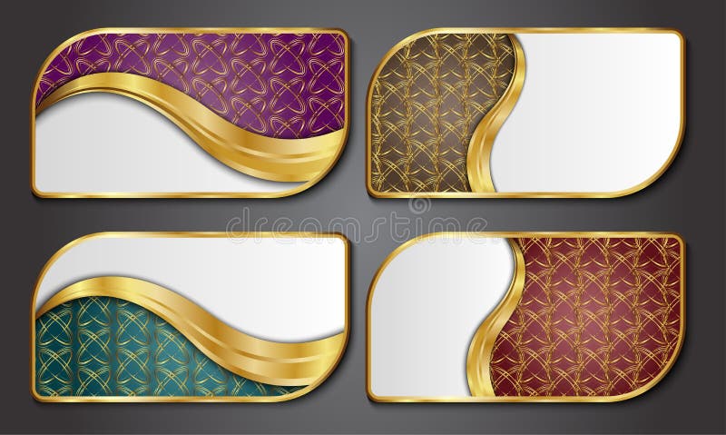 Premium Luxury Cards,Retro Backgrounds. Stock Vector - Illustration of ...