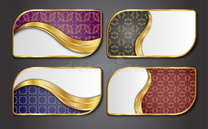 Premium Luxury Cards,Retro Backgrounds. Stock Vector - Illustration of ...