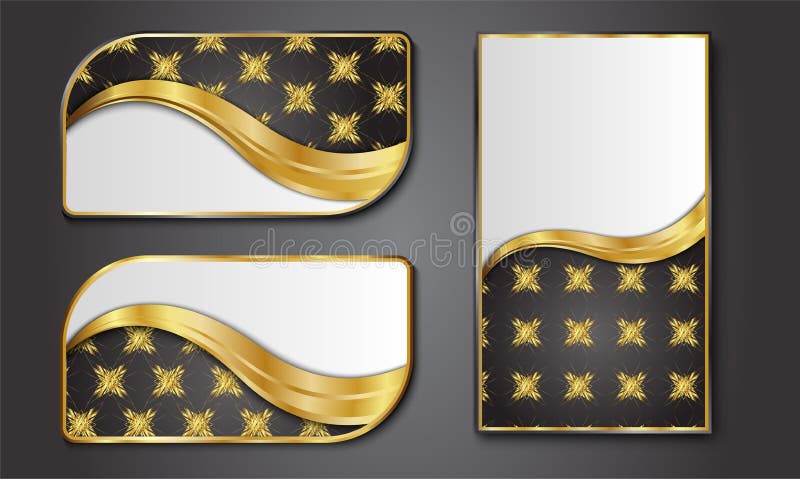 Premium Luxury Cards,Retro Backgrounds. Stock Vector - Illustration of ...
