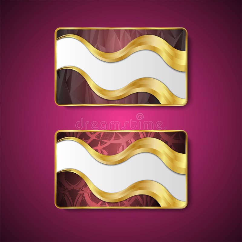 Premium Luxury Cards,Retro Backgrounds. Stock Vector - Illustration of ...