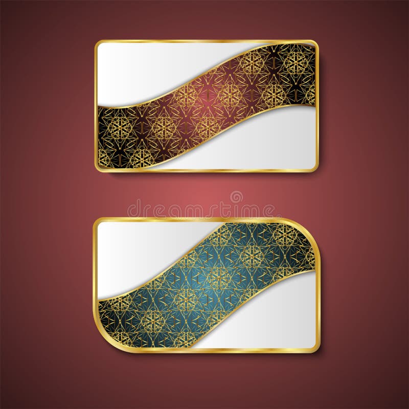 Premium Luxury Cards,Retro Backgrounds. Stock Vector - Illustration of ...
