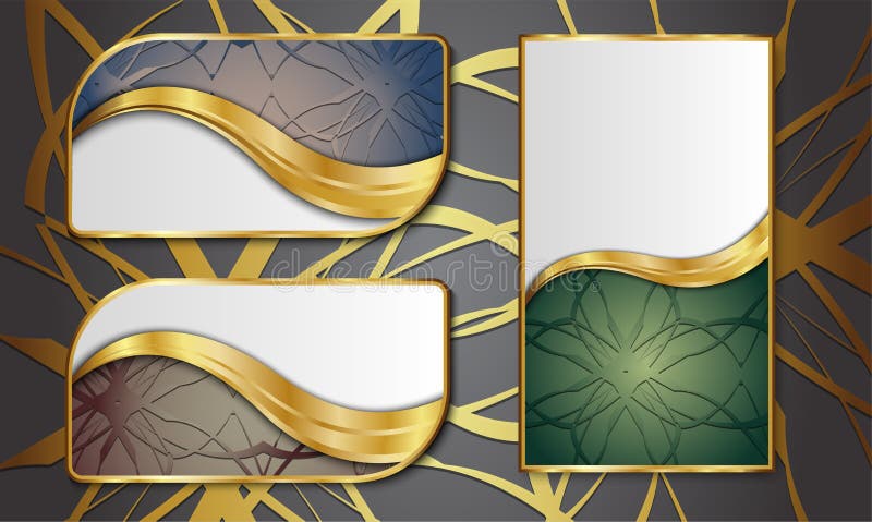 Premium Luxury Cards,Retro Backgrounds. Stock Vector - Illustration of ...