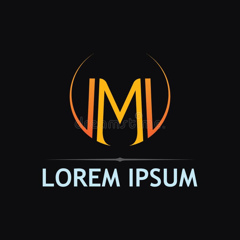 Premium M Letter Vector Logo with Abstract Symbol Style Stock ...