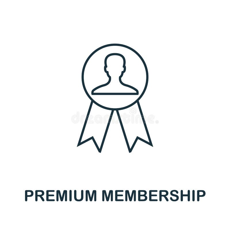 Premium Membership Icon. Line Style Element from Loyalty Program ...