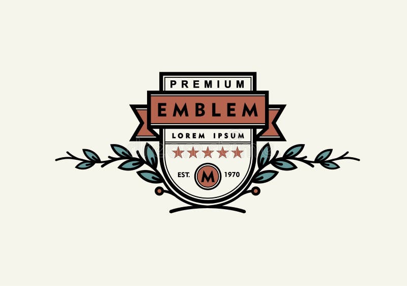 Premium Monogram Template for Your Emblems, Logos, Chevrons, Labels ...