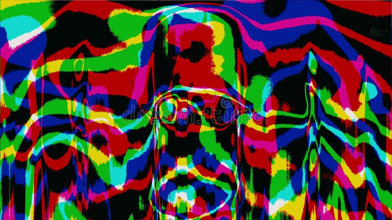 Premium Multi-colored Light Leaks. Old Damaged Computer Effect. Stock ...