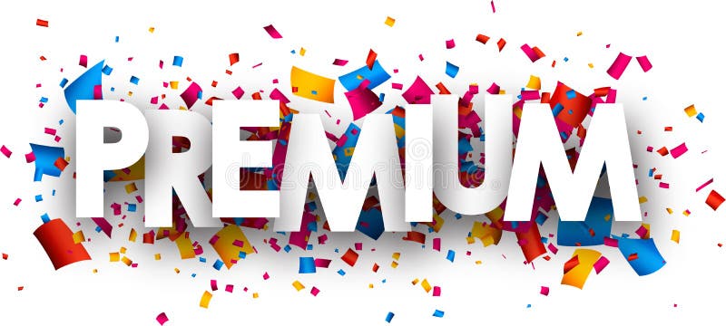 Premium paper banner. stock vector. Illustration of high - 90366424