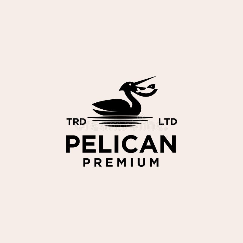 Premium-Pelikan-Vektor-Logo-Design Stock Abbildung - Illustration von ...