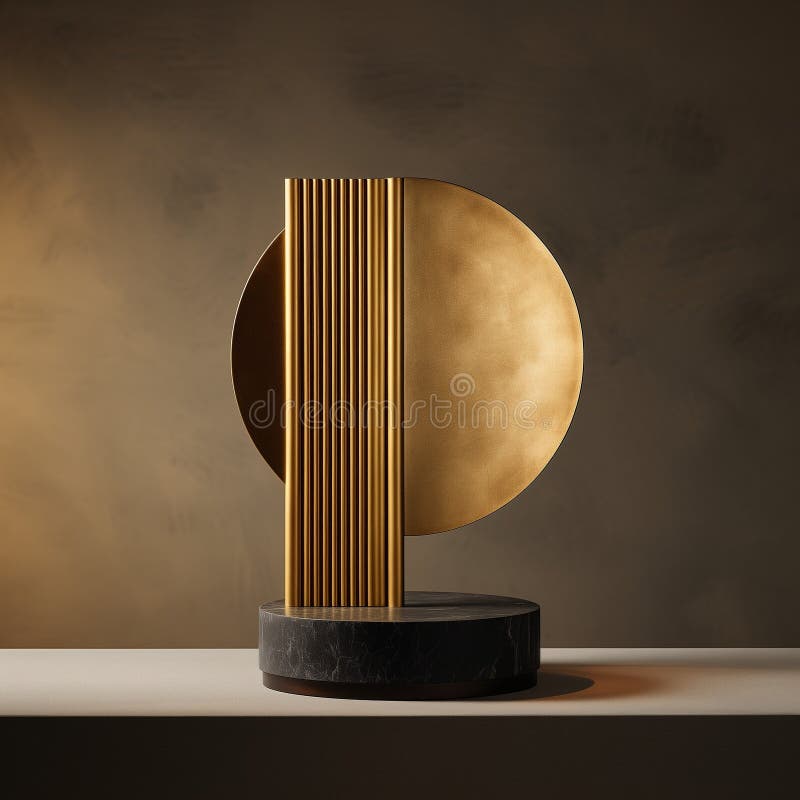 Premium Product Display Podium, Modern Sculpture Podium with Marble ...