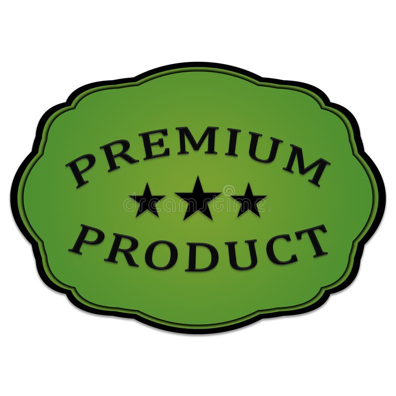 Premium product label stock illustration. Illustration of buyer - 211771982