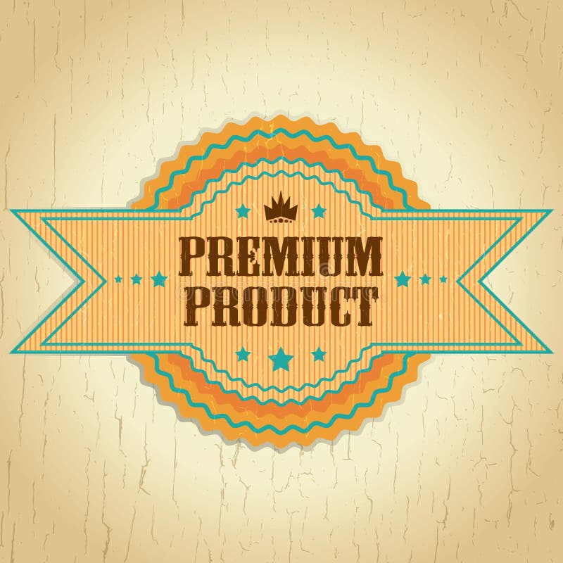 Premium Product Label. Vector Illustration Decorative Design Stock ...