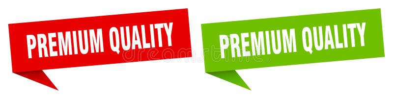 Premium Quality Banner. Premium Quality Speech Bubble Label Set Stock ...