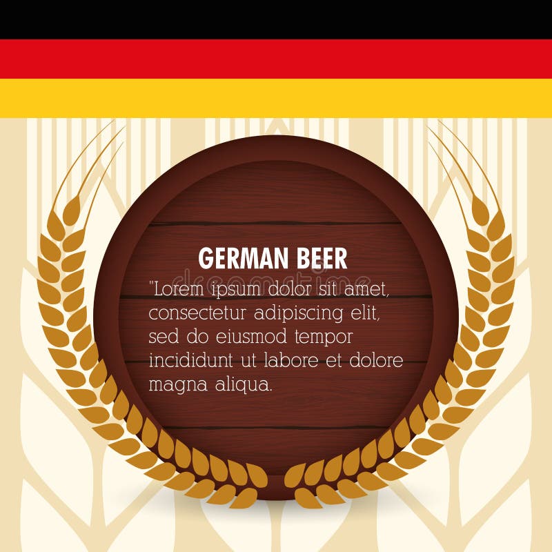 Premium Quality German Beer Stock Vector - Illustration of german ...