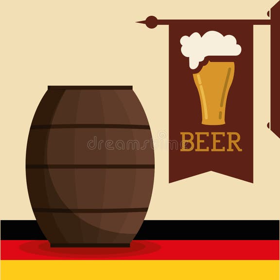 Premium Quality German Beer Stock Vector - Illustration of colors, sign ...