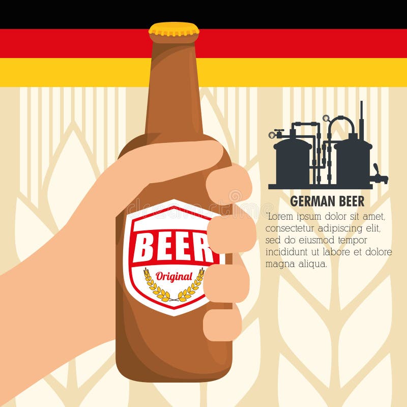 Premium Quality German Beer Stock Vector - Illustration of insignia ...