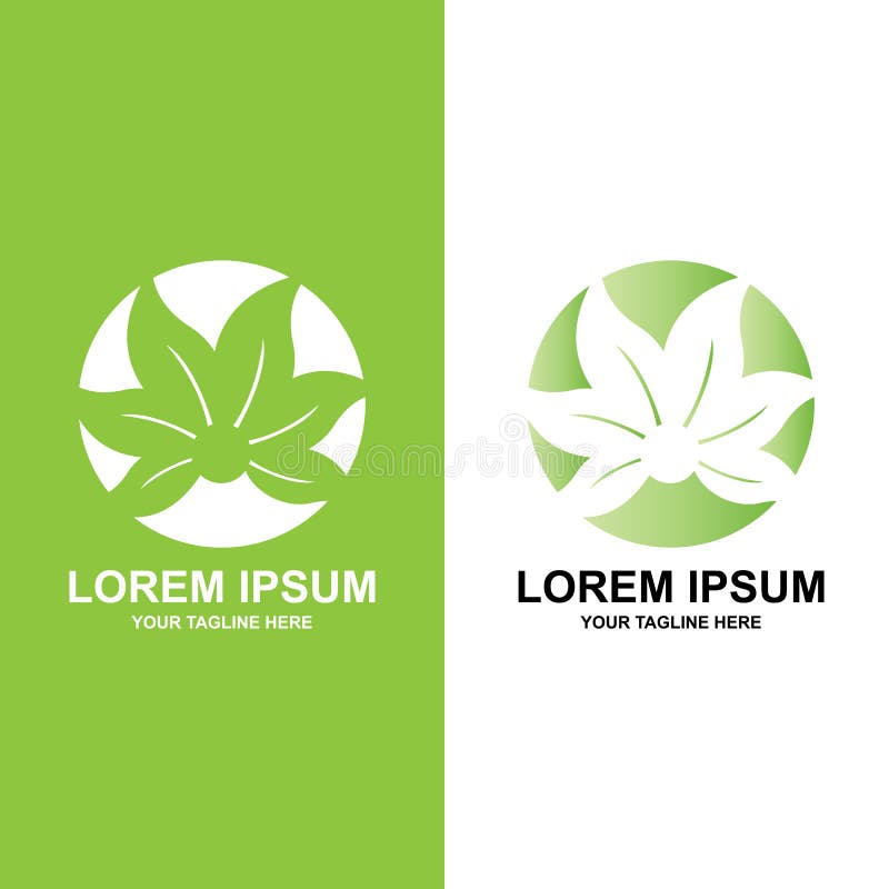Premium Quality Green Leaf Plant Logo Vector Symbol Stock Vector - Illustration of emblem, logo ...