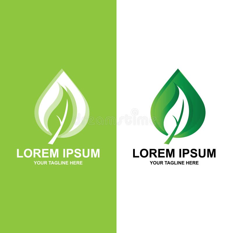 Premium Quality Green Leaf Plant Logo Vector Symbol Stock Vector ...