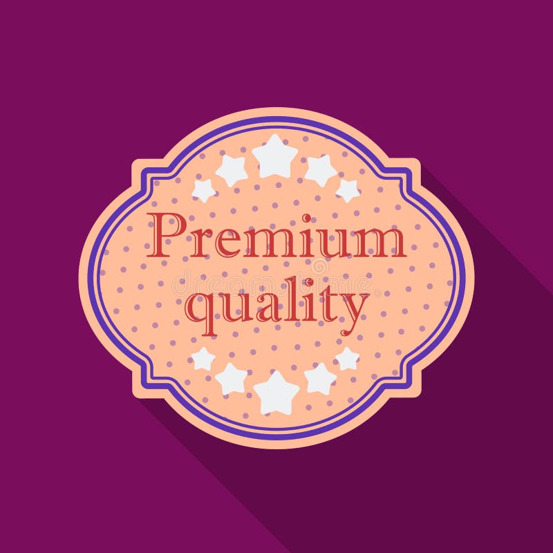 Premium Quality Icon in Flat Style on White Background. Label Symbol ...
