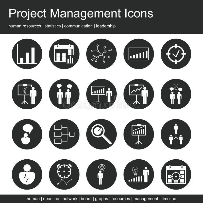 Premium Quality Icon Sets of Project Management, Human Resources ...