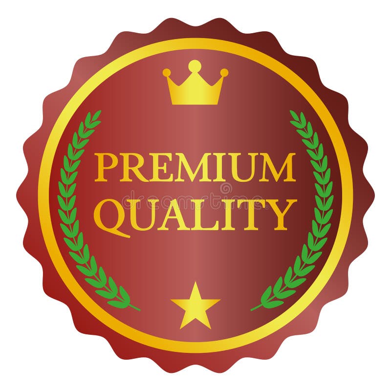 Premium quality label stock illustration. Illustration of product ... Premium quality label stock illustration. Illustration of product ...