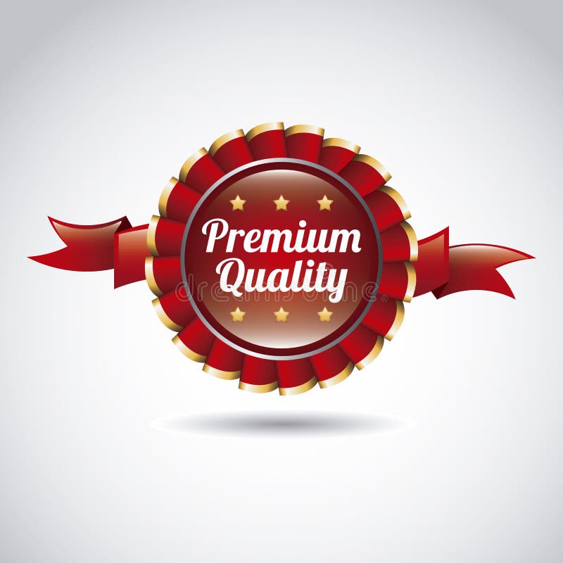 Golden Premium Quality Badge Stock Vector - Illustration of badge ...