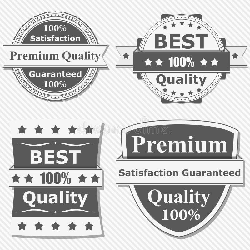 Gold Badges Seal Quality Labels. Sale Medal Badge Premium Stamp Golden ...