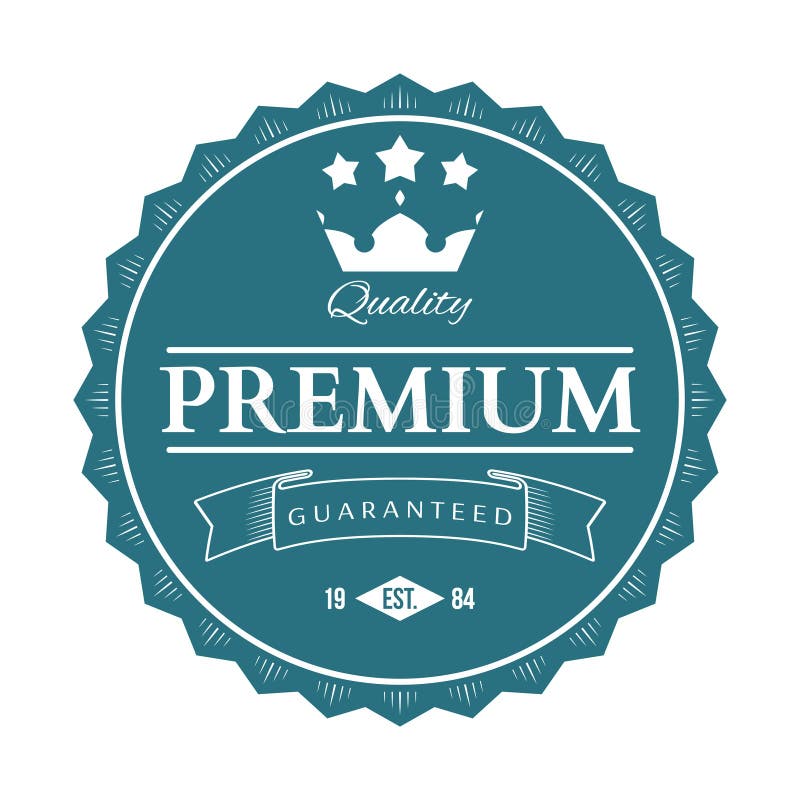 Set Of Premium Quality Labels And Badges Vector Stock Vector ...
