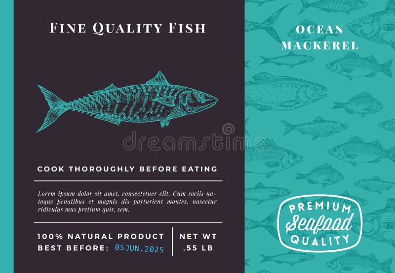 Mackerel Label Stock Illustrations – 672 Mackerel Label Stock ...