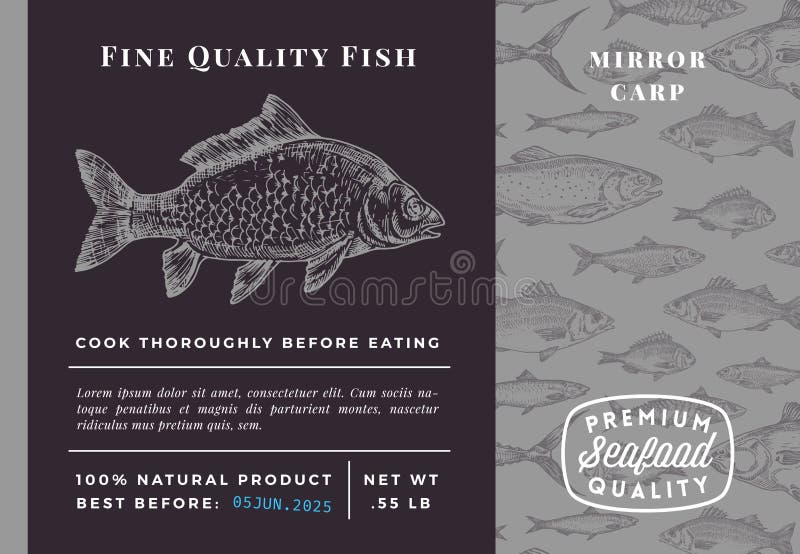 Mirror Carp Vector Art Graphic Design File Stock Vector - Illustration ...