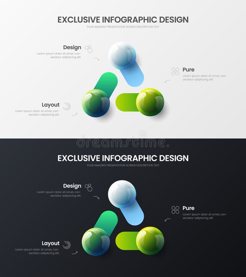 3 Option Marketing Analytics Presentation Vector Illustration Template ...