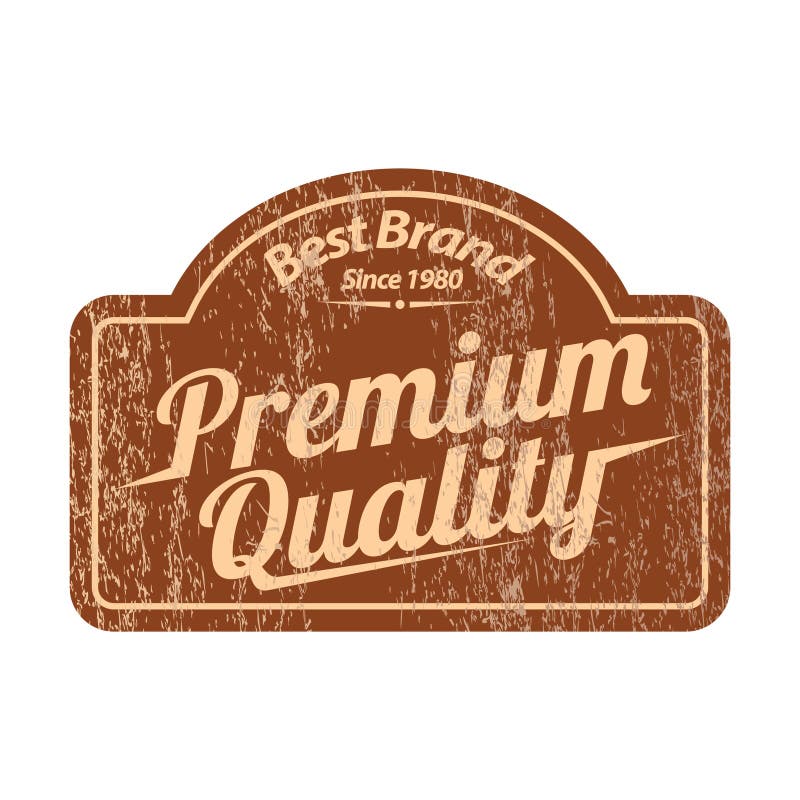 Premium Quality Product Label Design. Vector Illustration Decorative ...