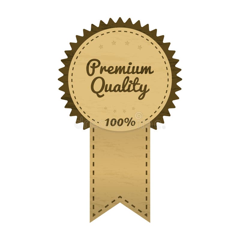 Premium Quality Product Label Design. Vector Illustration Decorative ...