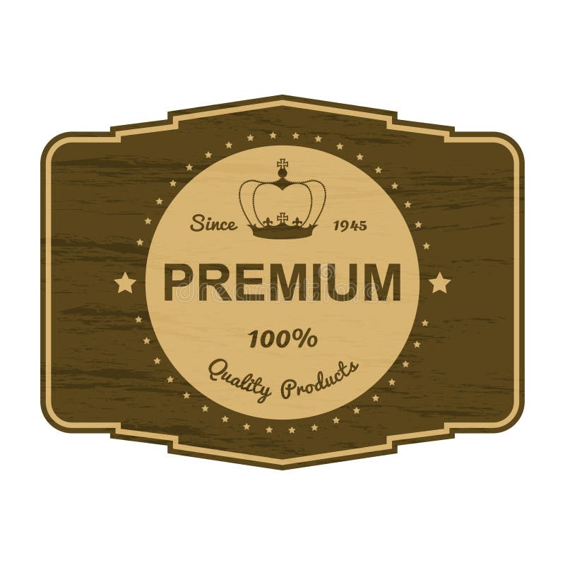 Premium Quality Product Label Design. Vector Illustration Decorative ...