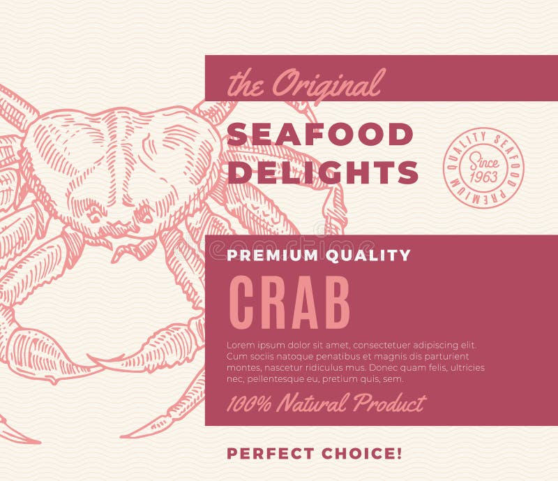 Crustacean Label Stock Illustrations – 1,946 Crustacean Label Stock ...