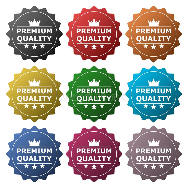 Premium quality set stock vector. Illustration of certificated - 97704659