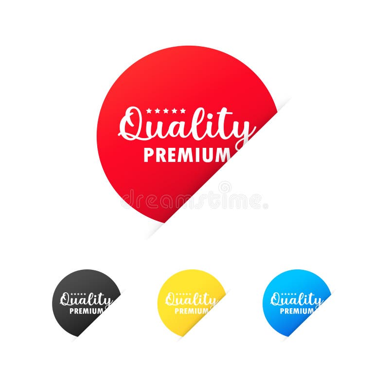 Premium Quality Sticker Set. for Graphic and Web Design. Vector on ...