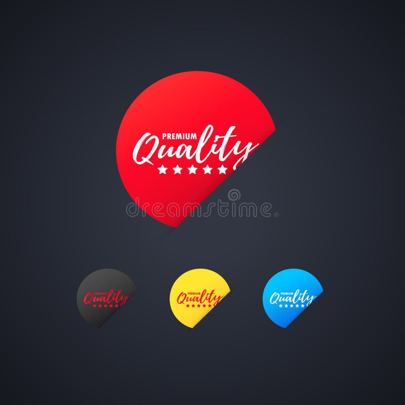 Premium Quality Sticker Set. for Graphic and Web Design. Vector on ...