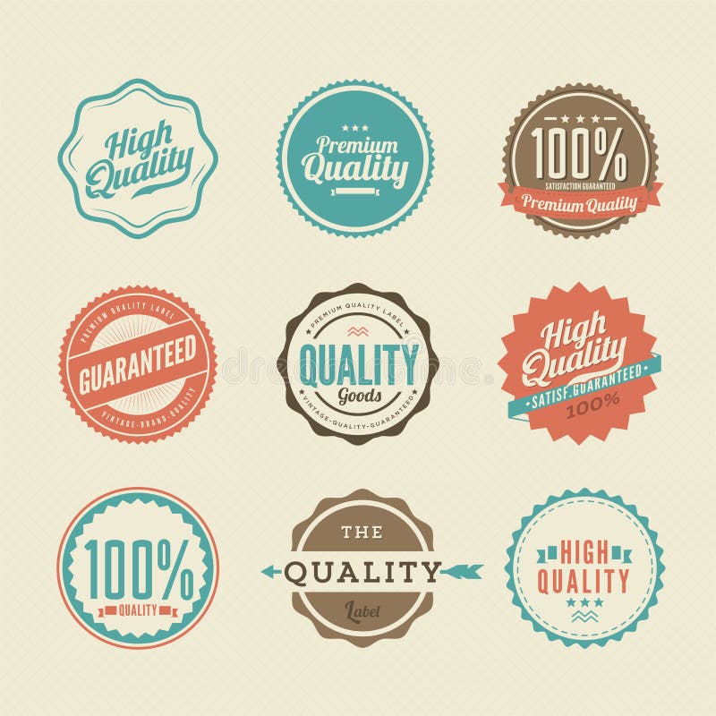 Premium Quality Stickers and Element Labels Stock Illustration ...