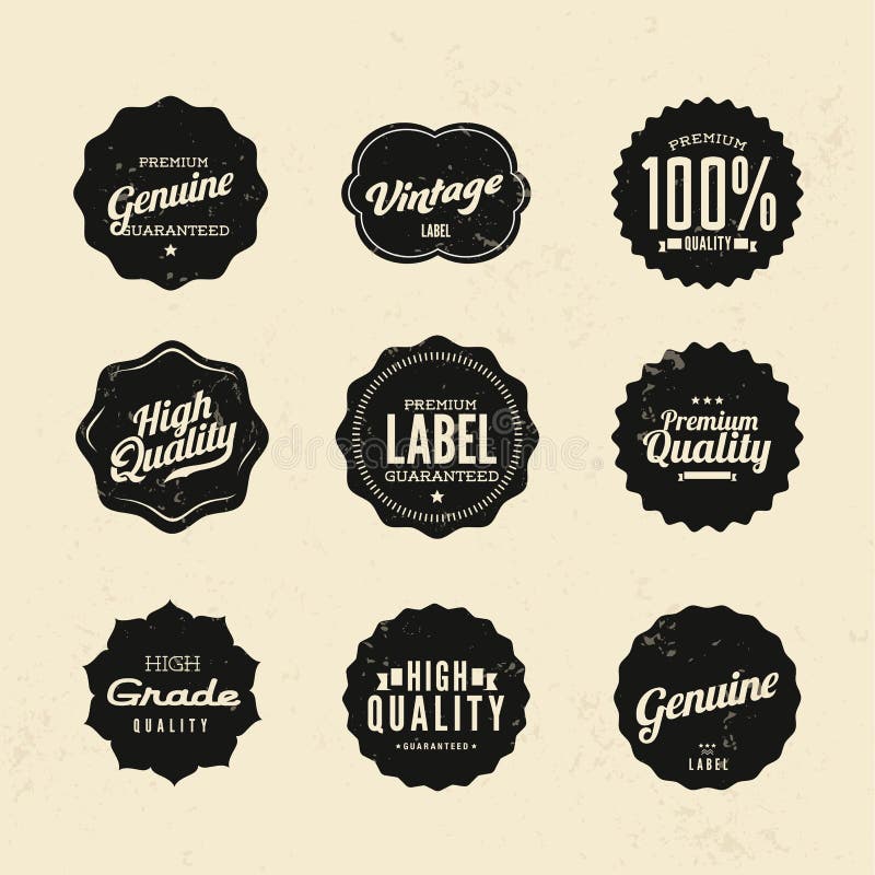 Premium Quality Stickers and Element Labels Stock Illustration ...