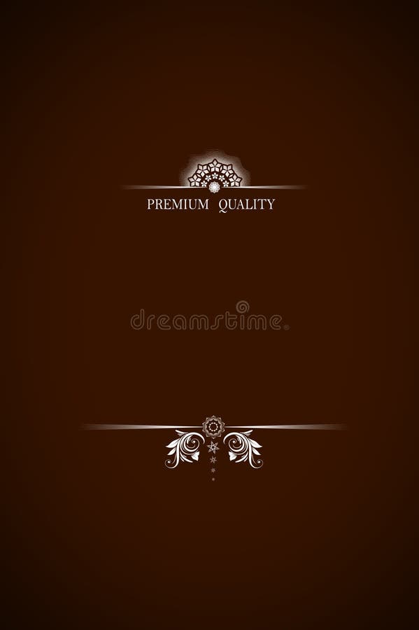 Premium Quality Text on Dark Brown Stock Illustration - Illustration of ...