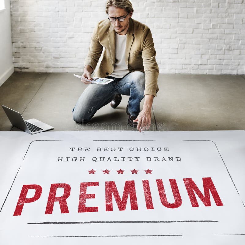 Premium Quality Value Worth Best Graphic Concept Stock Photo - Image of ...