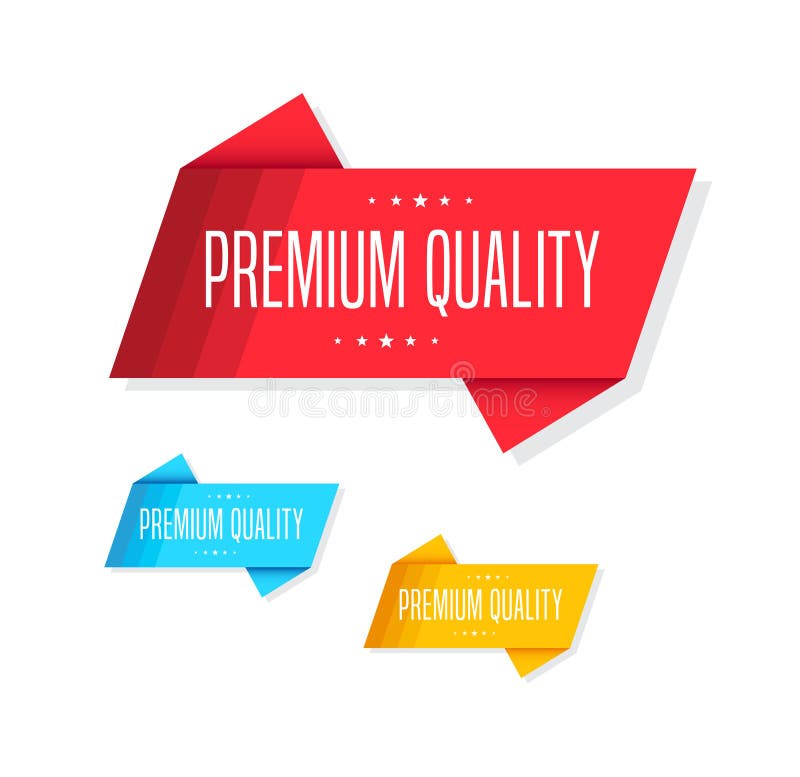 Premium Quality Tags Set stock illustration. Illustration of ...