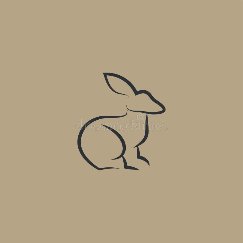 Premium rabbit logo design stock vector. Illustration of logo - 182408748