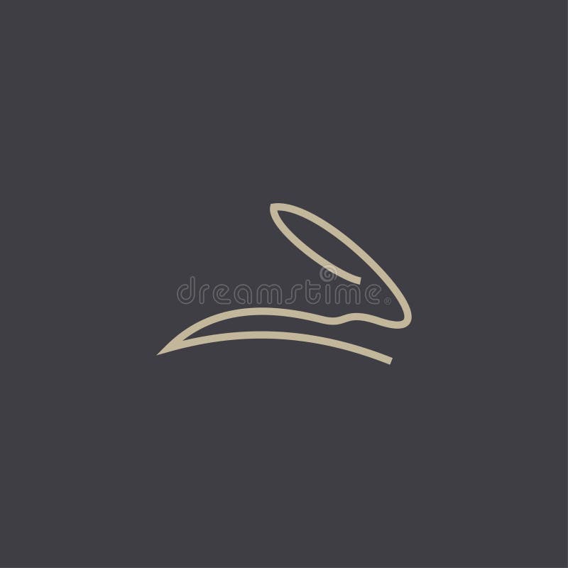 Premium rabbit logo design stock illustration. Illustration of fashion ...