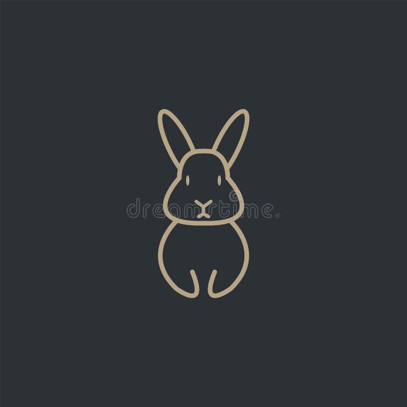 Premium rabbit logo design stock illustration. Illustration of rabbit ...