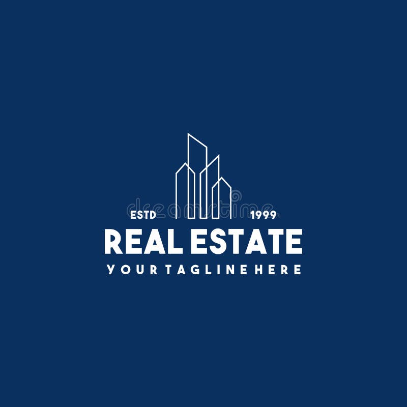 Premium Real Estate Logo Design Stock Illustration - Illustration of ...